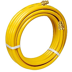 CSST Male NPT Fitting Kit 1/2'' Brass Natural Gas Quick Connect Adapter Grill Propane Conversion Connector 2 Pack