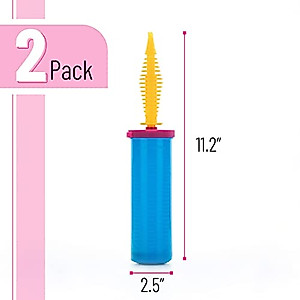 Mr. Pen- Balloon Pump Handheld, 2 Pack, 2-Way Dual Action Ballon Pump Inflater Portable, Baloon Pumping, Air Pump for Balloons, Balloon Inflator, Balloon Blower Pump, Balloon Hand Pump, Baloon Blow Up