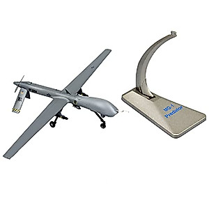 NUOTIE MQ-1B Predator Drone 1/72 Metal Airplane Model Kits with Stand CAFB 432nd Wing DieCast Alloy Fighter Model Pre-Build Military Aircraft Collection for Display or Gift