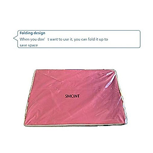 66L Foldable Storage Box, Large Capacity Cothing Storage Box with Steel Frame Support, Quilt Storage Bag, Stackable Container Clothing Storage Box with Transparent Window and Carry Handles