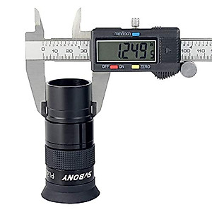 SVBONY Telescope Eyepiece 40mm 1.25 inches Plossl Telescope Lens Fully Multi Green Coated Metal 40 Degree Apparent Field 4 Element Telescope Accessory for Astronomy Telescope