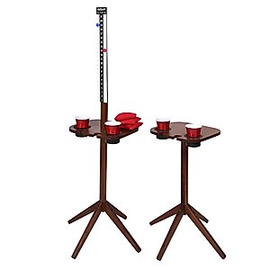 GoSports ScoreCaddy Set of 2 Outdoor Scoreboard Tables with Drink Holders - Perfect Score Tracker Accessory for Backyard Cornhole and Yard Games
