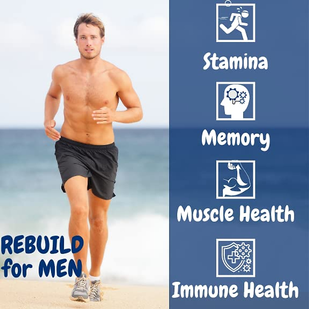 Adrenalwork Mens One a Day Multivitamin –- Includes Zinc, Magnesium, Vitamin B Complex, Iron, Essential Minerals+. Essential Multi Vitamins Supplements for Men