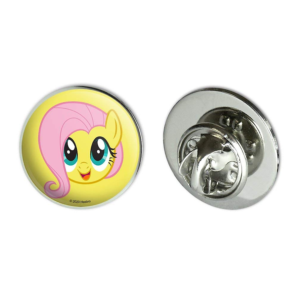 My Little Pony Fluttershy Face Metal 0.75" Lapel Hat Pin Tie Tack Pinback