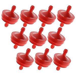 10Pcs 1/4" Fuel Filter Replacement Lawn Mower 1/4" Inline Fuel Filter for Briggs Stratton 298090 4105 298090S