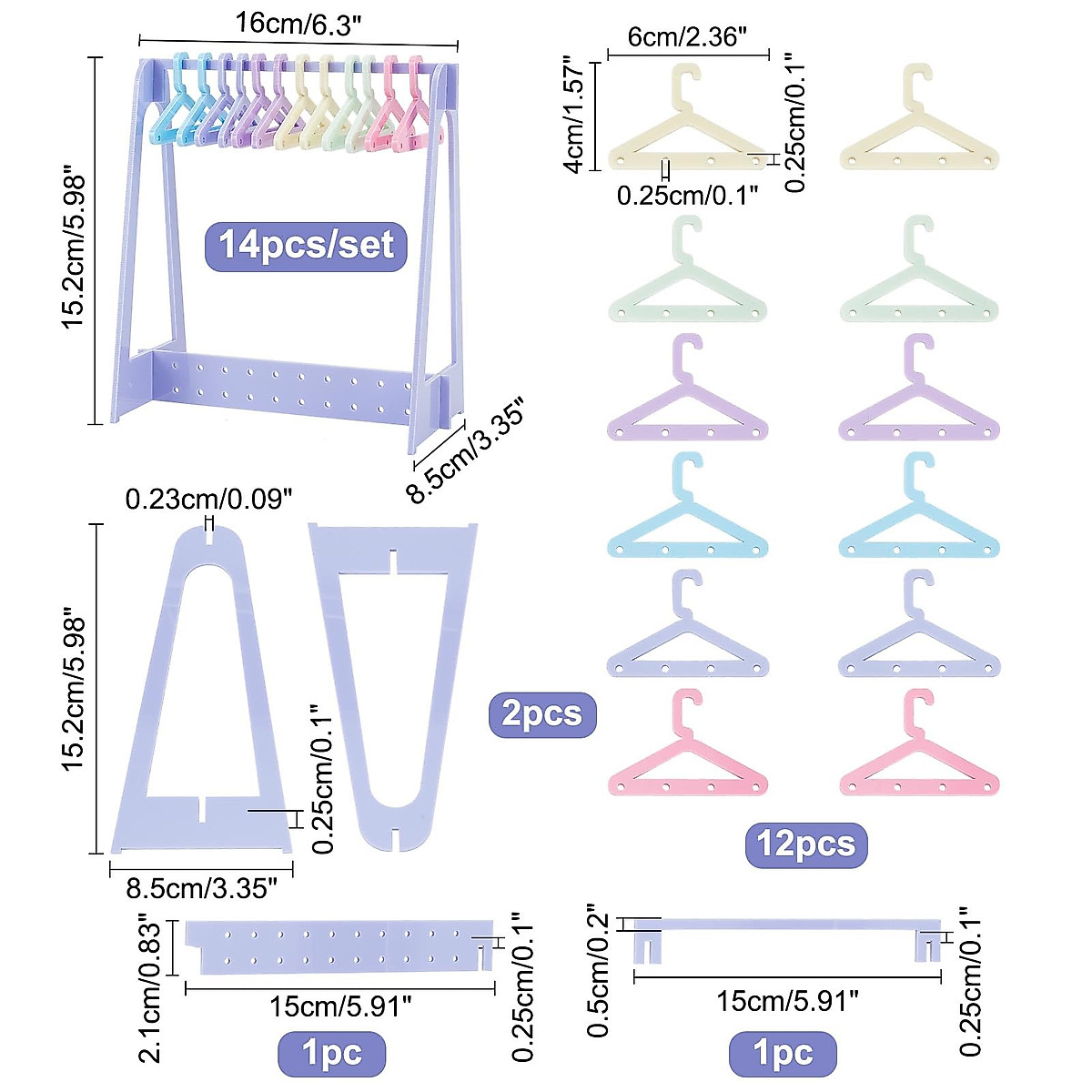 PH PandaHall Earring Organizer 60 Holes Acrylic Coat Hanger Earring Holder Rack Earring Display Stands for Selling Unique Dangle Ear Stud Organizer for Earring Retail Show Personal Exhibition