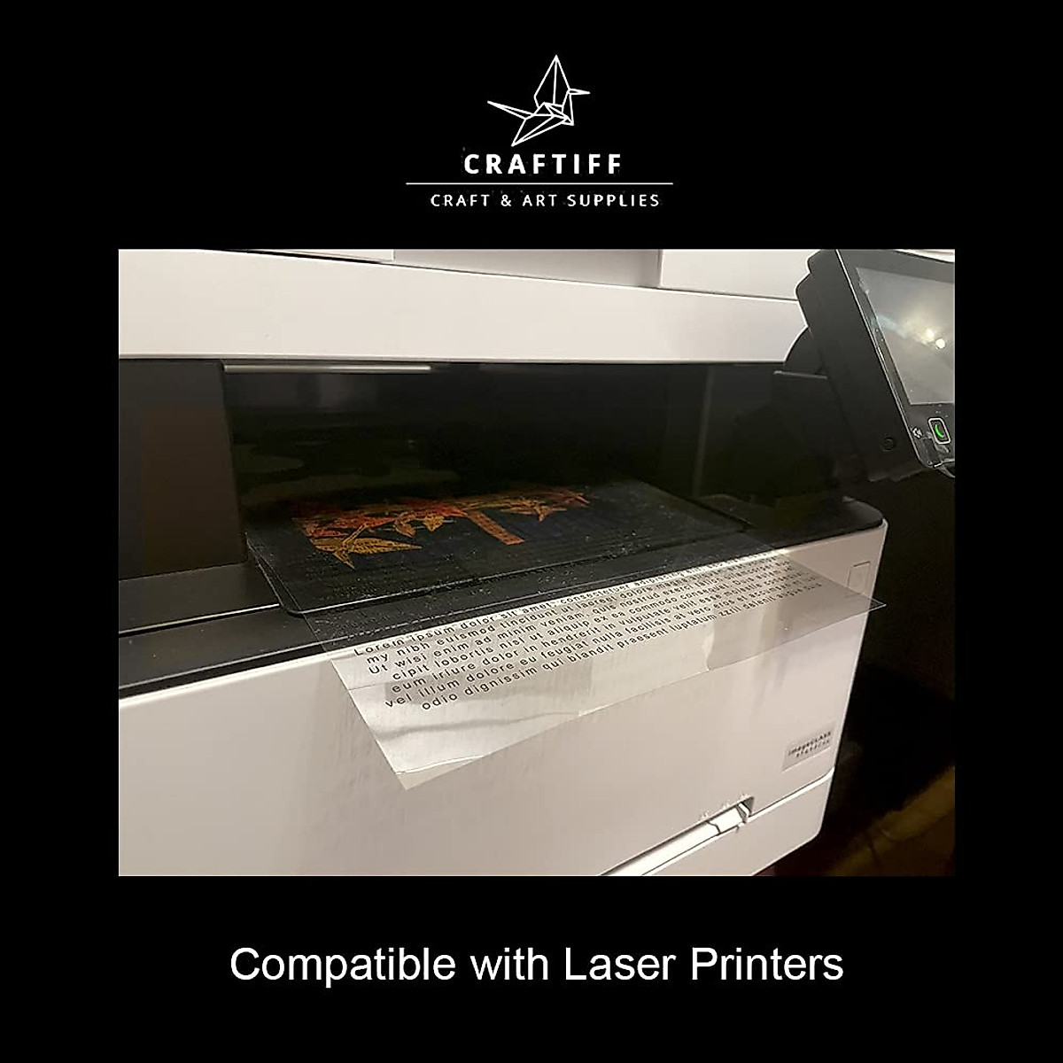 Ohp Clear Printable Transparency Film 8.5 x 11 Inches for Overhead Projectors, for Laser Printers - 40 Sheets