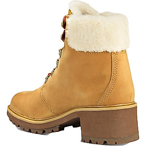 Timberland Womens Kinsley Leather Ankle Hiking Boots Tan 8 Medium (B,M)