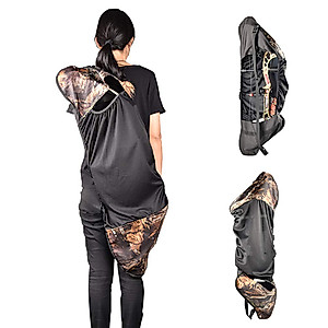 UNISTRENGH Compound Bow Bag Archery Bow Storage Case Backpack Outdoor Portable Universal Bow Carrier Holder for Men Women (Camouflage)