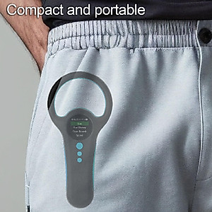 Pet Microchip Reader, Data Storage Portable Pet Chip Scanner Rechargeable Animal ID Tag Scanner with Stable Display 134.2K Dual Frequency Chip for Animal Pets Pigs Dogs Cats