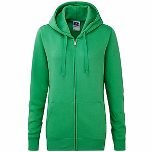 Russell Ladies Premium Authentic Zipped Hoodie (3-Layer Fabric) (M) (Classic Red)