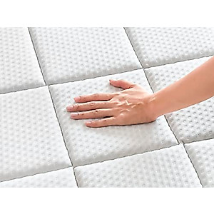 Twin Mattress - 8" Hybrid Mattress with Foam and Spring for Optimal Support and Comfort - Quilted Foam Soft Top - Rolled in a Box - Medium Firm - Oliver & Smith