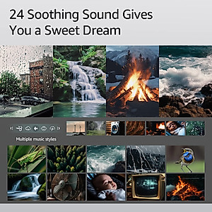 BGOVERSS White Noise Machine for Baby Kids Adults, Sleep Sound Machine with 20 Adjustable Volume & 14 Soothing Stereo Sounds, 5 Timer & Memory Function, Adjustable Night Light for Sleeping