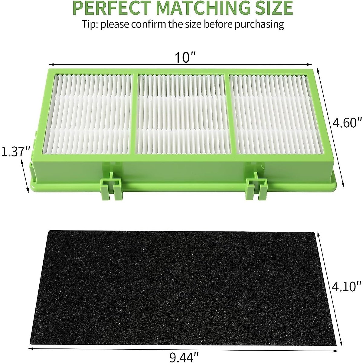 Gazeer True HEPA Replacement Filters for Holmes Aer1 Series Total Air Filter for HAPF300AH-U4R and HAP242-NUC(6 Pcs HEPA Filters + 8 Pcs Pre Filters)