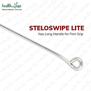 HealthAndYoga™ SteloSwipe Lite Stainless Steel Tongue Cleaners - Disposable Metal Tongue Scrapers Bulk Pack (Pack of 12) - Oral Hygiene Scraper- Prevents Bad breath – Replacement and Gift Pack