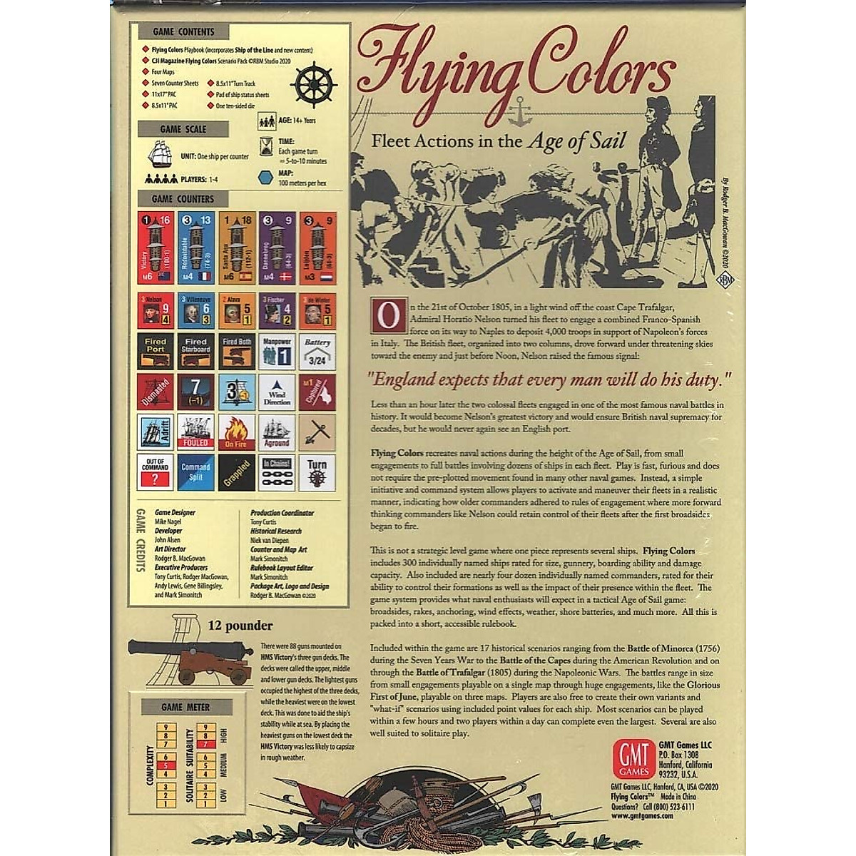 GMT: Flying Colors, Fleet Actions in The Age of Sail, Deluxe 3rd Edition