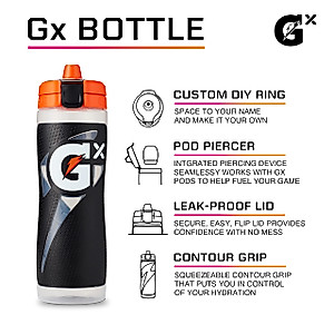Gatorade Gx Squeeze Bottle, Blue, Plastic, 30 Ounce