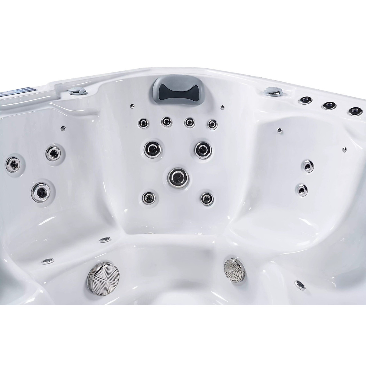 Comfort Hot Tubs - Hot Tub Spa - Seats 5-6 People - 51 Jets – Roll Cover, Water Fountains, Ozonator, LED Lights, Headrests, and More