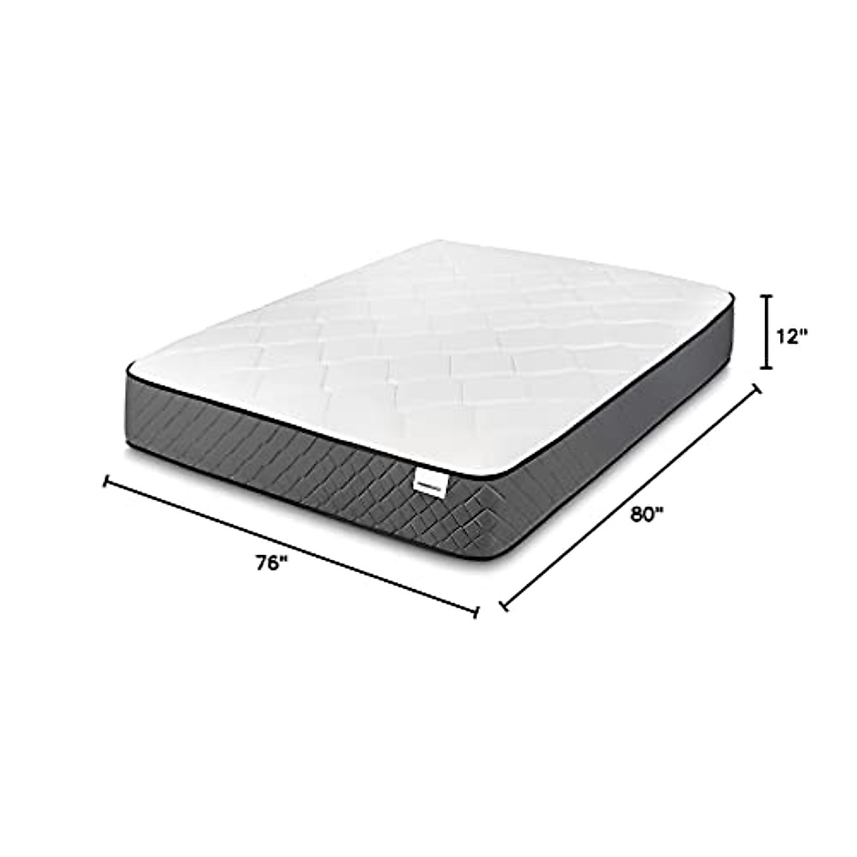 Amazon Basics Hybrid Mattress - Medium Feel - Memory Foam - Motion Isolation Springs - 12-Inch, King