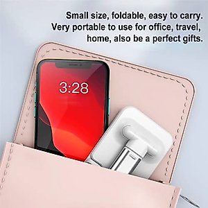 ChashenHa-Cell Phone Stand，Desktop Phone Stand ，Portable Folding Phone Stand, Foldable and Angle-Adjustable Height-elevating Holder, Suitable for All Smartphones and iPhones，（White）-2