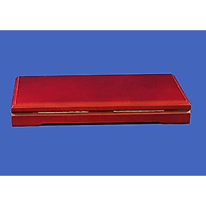 Wood Display Box for 6 Large Coin Capsules/Challenge Coin Mahogany Finish