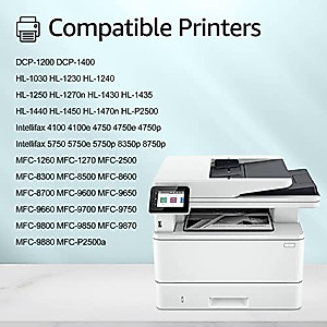 greencycle TN460 TN-460 Toner Cartridge Replacement Compatible for Brother Intellifax 4100 4100e 5750 5750e MFC-1260 MFC-9870 MFC-9700 MFC-2500 DCP-1400 DCP-1200 Series Printer (Black, 6 Pack)