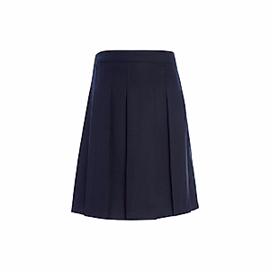 Tommy Hilfiger Girls Adjustable Solid Pleated Flat Back Skort US 14, Navy