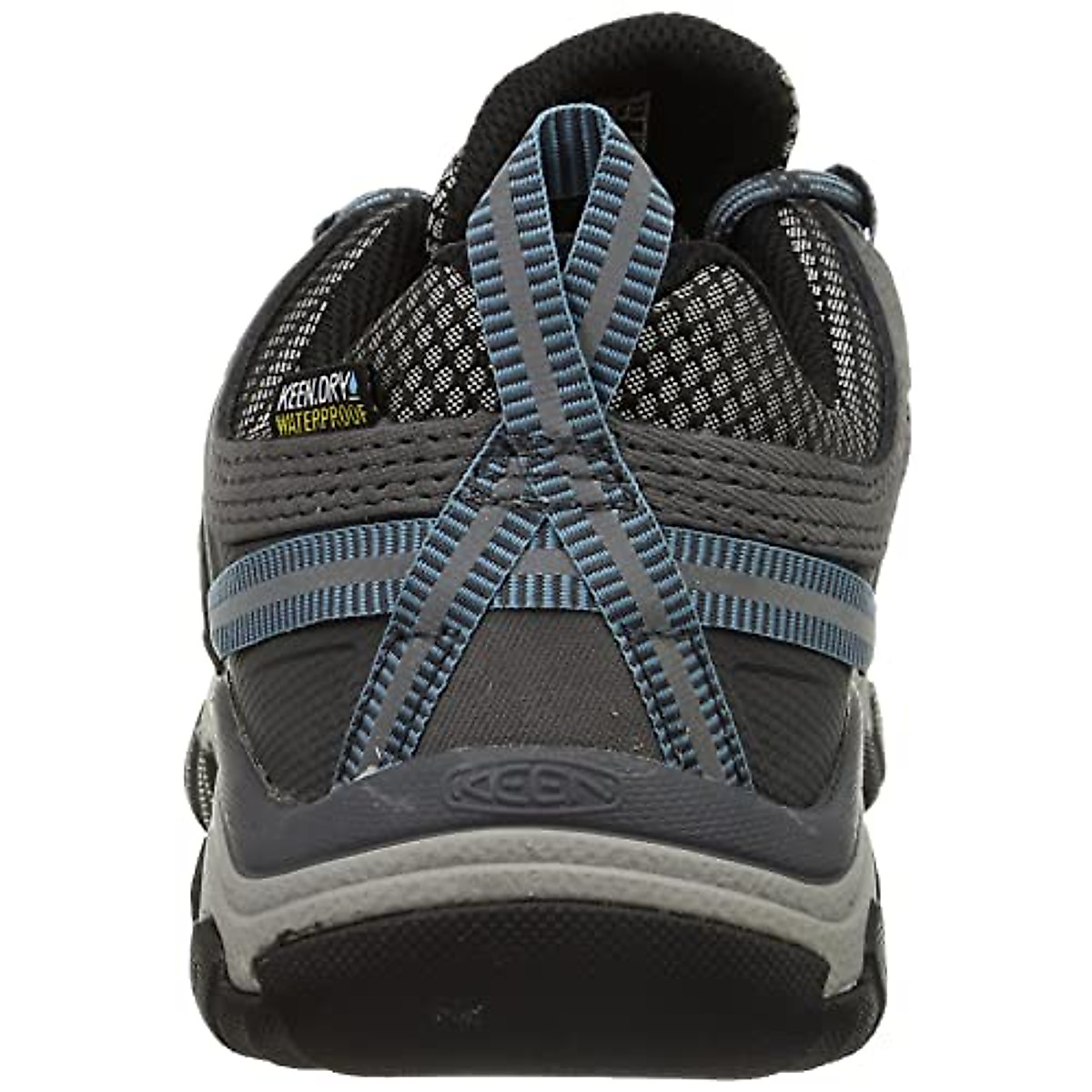 KEEN Women's-Targhee 3 Low Height Waterproof Hiking Shoes, Magnet/Atlantic Blue, 8.5