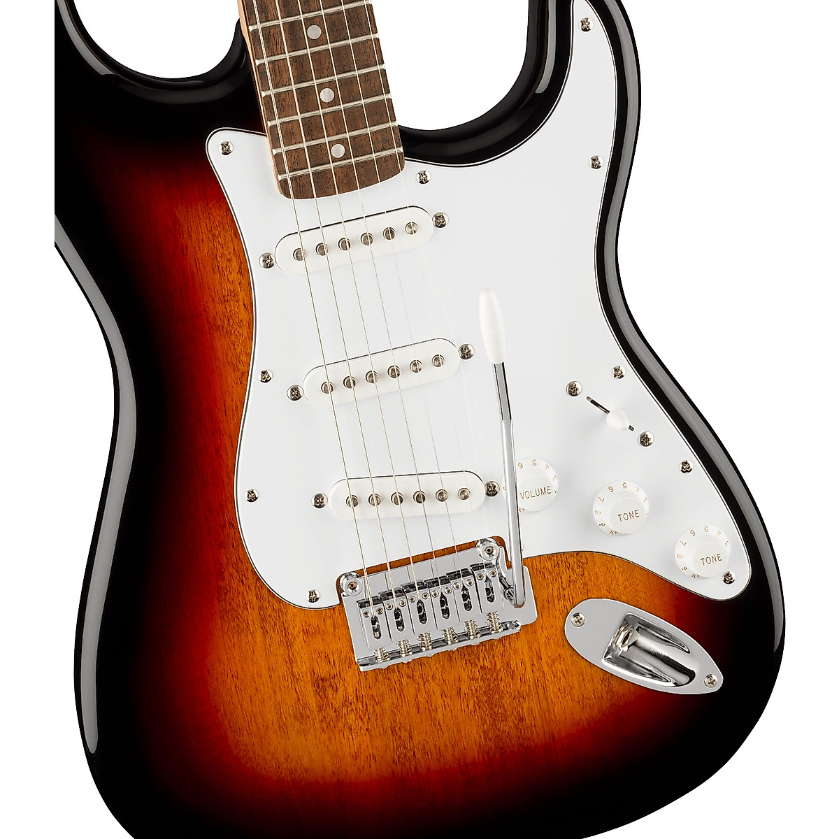 Squier Affinity Series Stratocaster Electric Guitar, with 2-Year Warranty, 3-Color Sunburst, Laurel Fingerboard
