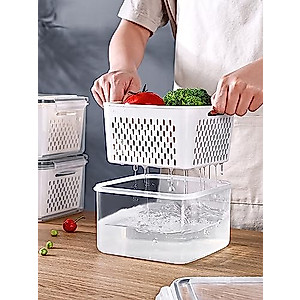 Phantom Chef Nesting Food Storage with Lids | 3 Sizes | Dishwasher & Microwave Safe | Food Grade BPA-FREE Safe | Perfect for Refrigerator Fridge Organizer | Portable & Stackable Design (Aqua)