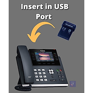 GTW Bundle Yealink BT41 USB Bluetooth Dongle Yealink IP Phones T27G, T29G, T46G, T48G, T41S, T42S, T46S, T48S, T53, Global Teck Microfiber Cloth Included