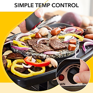 Befano 6-Cup Electric Cheese Fondue Pot, Combo with Raclette Machine for 8 People and Indoor Grill, Simple Adjustable Thermostats, Perfect for Parties and Family Fun