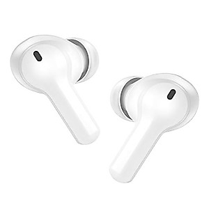 TECNO True Wireless Bluetooth Earbuds, Wireless in Ear Headphones with Charging Case, Wireless Bluetooth Headphones Noise Cancelling, IPX5 Waterproof and Deep Bass for Sports Buds1 White