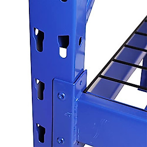 Pro-Lift Garage Storage Shelves - Heavy Duty 4-Tier Adjustable Metal Wire Shelving Units with 8000 lbs Total Capacity for Garage Basement Racking Organization - 72" H X 77" W X 24" D