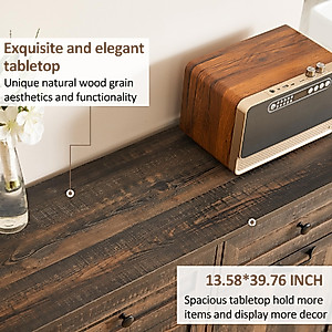 Spurgehom Double Tilt Out Trash Cabinet 13 Gallon Kitchen Waste Bins, Laundry Hamper Tilt Out Pet Proof Hidden Trash Bin for Kitchen,Rustic Black