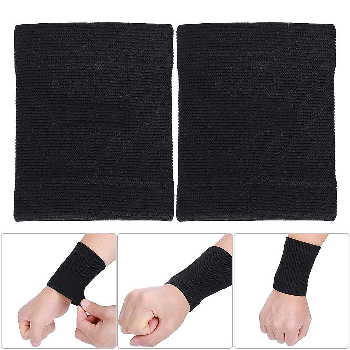 Hand Brace Wraps, 2Pcs Adjustable Compression Wrist Sleeves Unisex Wrist Wraps For Arthritis Carpal Tunnel Sports Muscle Joint Pain