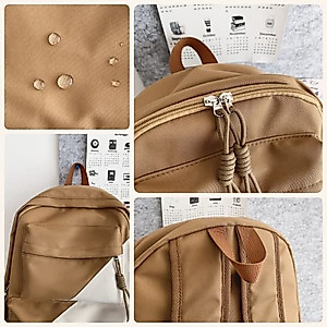 Leaper Water-resistant Laptop Backpacks for Women Lightweight Backpack College Bag Travel Satchel Green