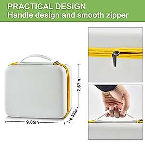 Case Compatible with Kodak Dock Plus or Kodak Dock Portable Instant Photo Printer, 4x6 Photo Paper/Charger Cord Other Accessories Everything fits Great Inside - Black (White)