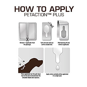 Pet Action Plus Flea & Tick Treatment for XL Dogs, 89-132 lbs, 3 Month Supply