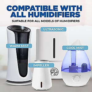 [2 Pack] Humidifier Drops for Cleaning - Food Grade Humidifier Cleaner Slows Buildup & Scaling - Cleans & Deodorizes Water - Suitable for All Humidifier Models - 200+ Day Supply - Made in USA