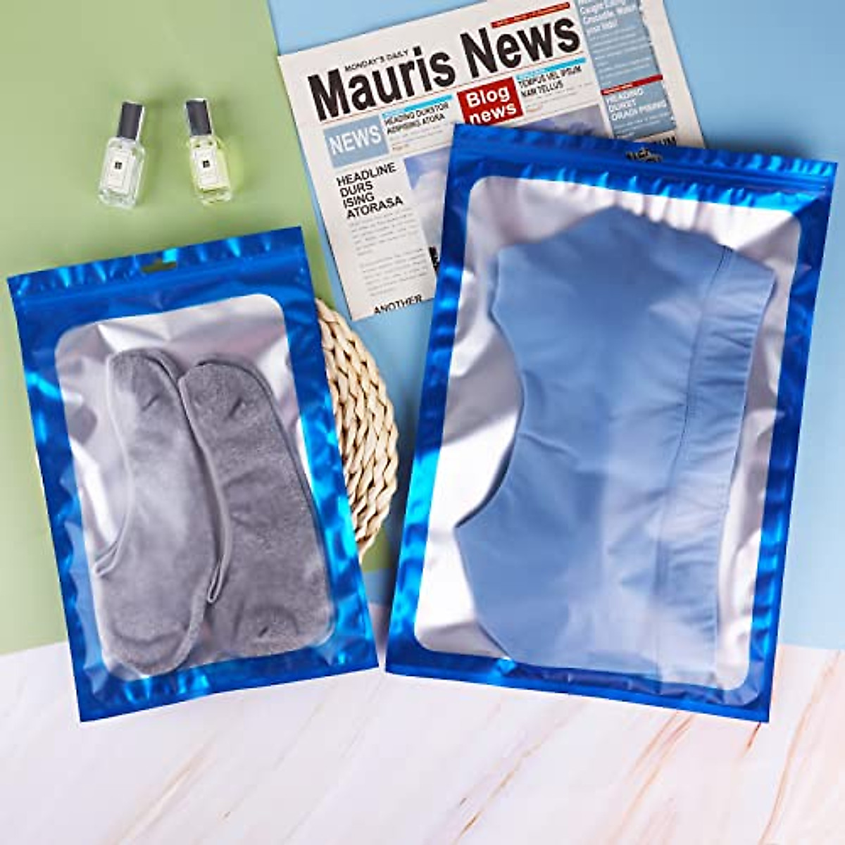 CAKKA Mylar Bags for Food Storage, 100 Pack Mylar Bags with Labels, Resealable Smell Proof Ziplock Bag for Long Term Food Storage ( 4x6 Inch )