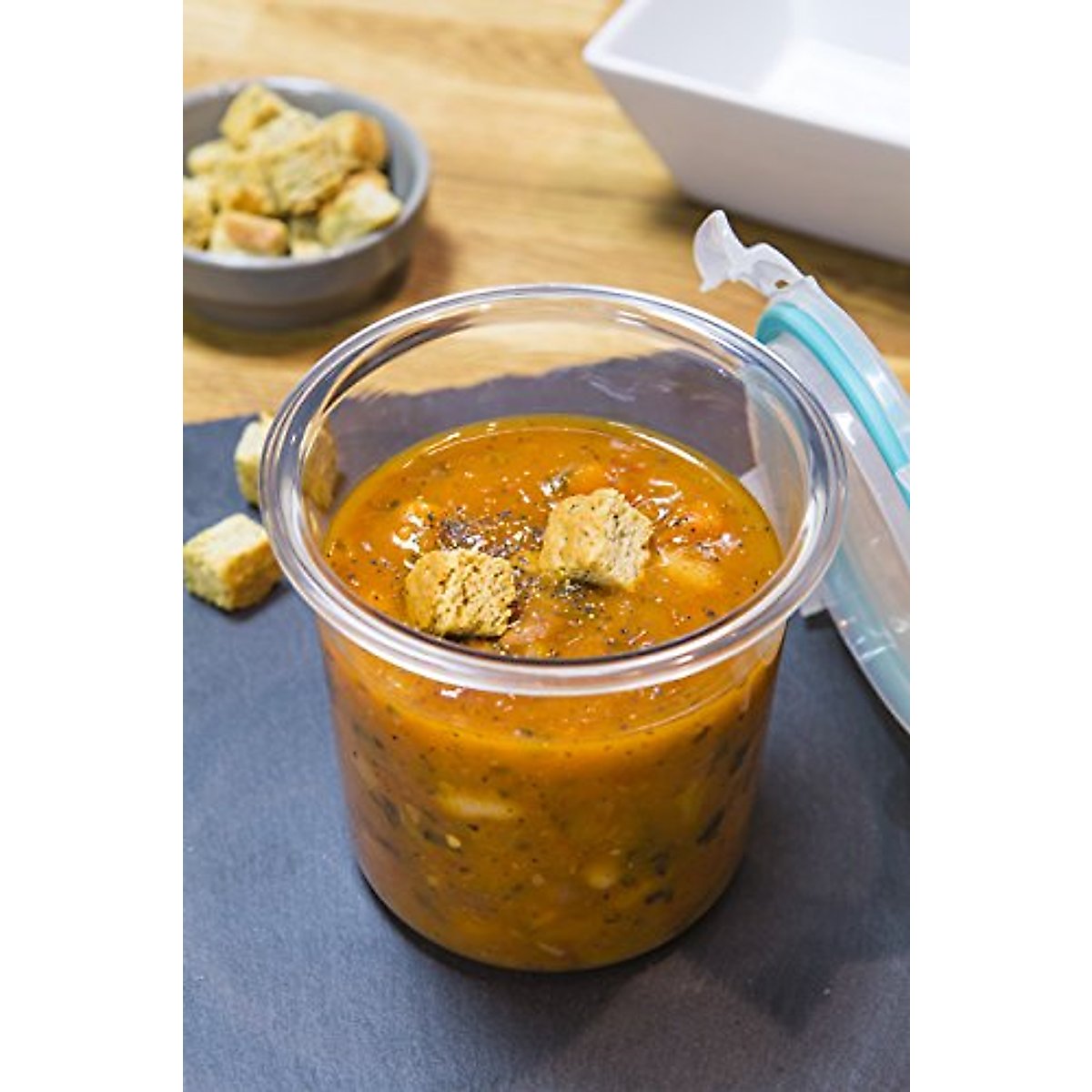 Lock&Lock Bisfree Rectangular Tableware with Leak Proof Locking Lid, 2.7-Cup
