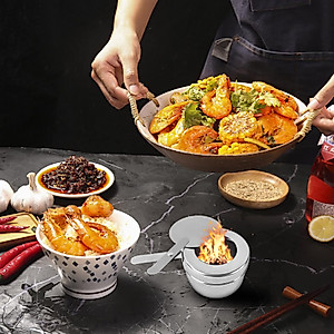 Stainless Steel Chafing Fuel Holder: 4pcs Fuel Holder with Cover, Chafer Wick Fuel and Canned Heat Holders, Chafing Dish Buffet Set for Chafing Dish, and Buffet, Barbecue, Party Supplies