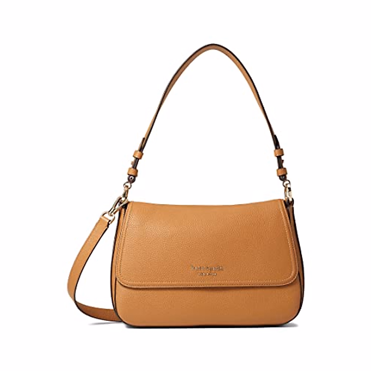 Kate Spade New York New Core Pebble Pebbled Leather Medium Convertible Flap Shoulder Bag Bungalow One Size