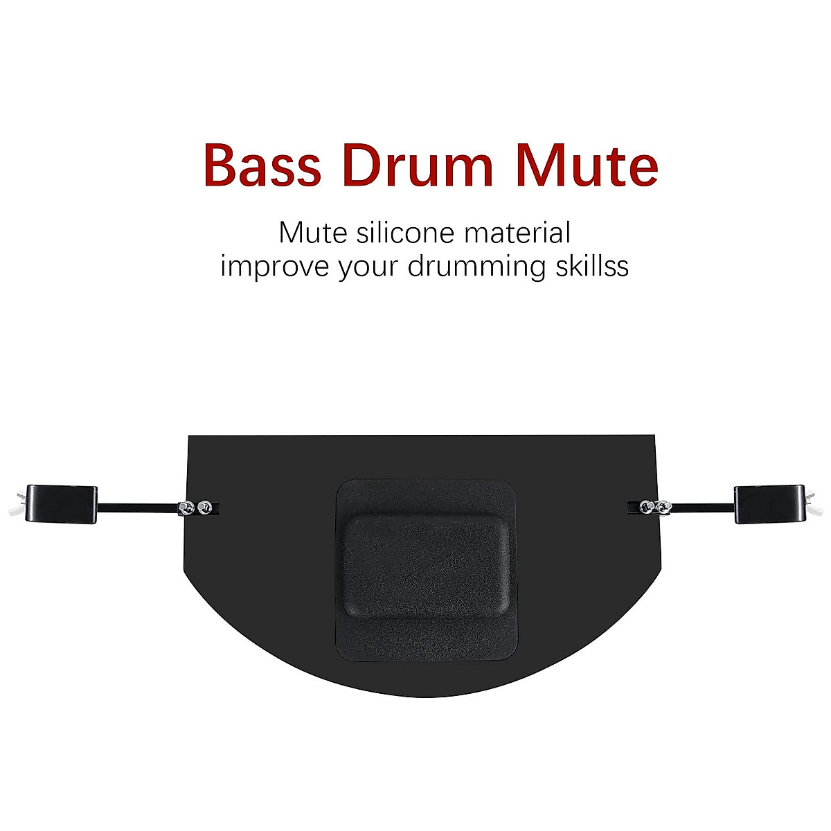 RANMING Drum Mute Pads Silicone Drum Mute Set Double-layer Drum Pad Mute Eliminates Sustain Effectively Reduce 90% Volume with Mutes Sized 10, 12, 14, 16", 1Bass Drum Mute,4 Cymbal Mutes 9 pcs
