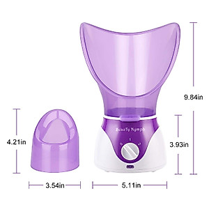 Face Steamer,Beauty Nymph Spa Home Facial Steamer Sauna Pores and Extract Blackheads, Rejuvenate and Hydrate Your Skin for Youthful Complexion- Face Steaming Skincare Deep Cleanse SPA