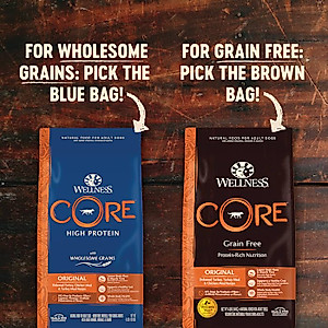 Wellness CORE Natural Grain Free Large Breed Original Dry Dog Food, 24 lbs