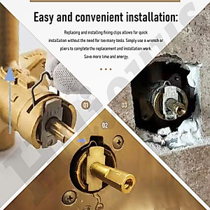 10 Pieces 96914 Retainer Clip, Compatible with Moen handle tub/shower, Shower Retainer Clip fit for 96914, 82604, 1222 Cartridge, for Replaces One-Handle Posi T-emp Tub Shower Faucet Cartridge