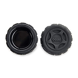 Ooze Silicone Round Non-Stick Jar - 8ml, Black, Single Pack - Dishwasher & Microwave Safe, Airtight, Non-Stick, Concentrates, Dabbing