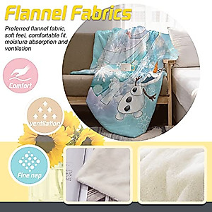 Cartoon Blanket Snowflake Bedding Soft Plush Throw Lightweight Blanket for Man Woman 60X50 inch